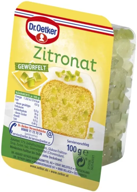 Kandirana korica limuna - Citronat | Dr. Oetker